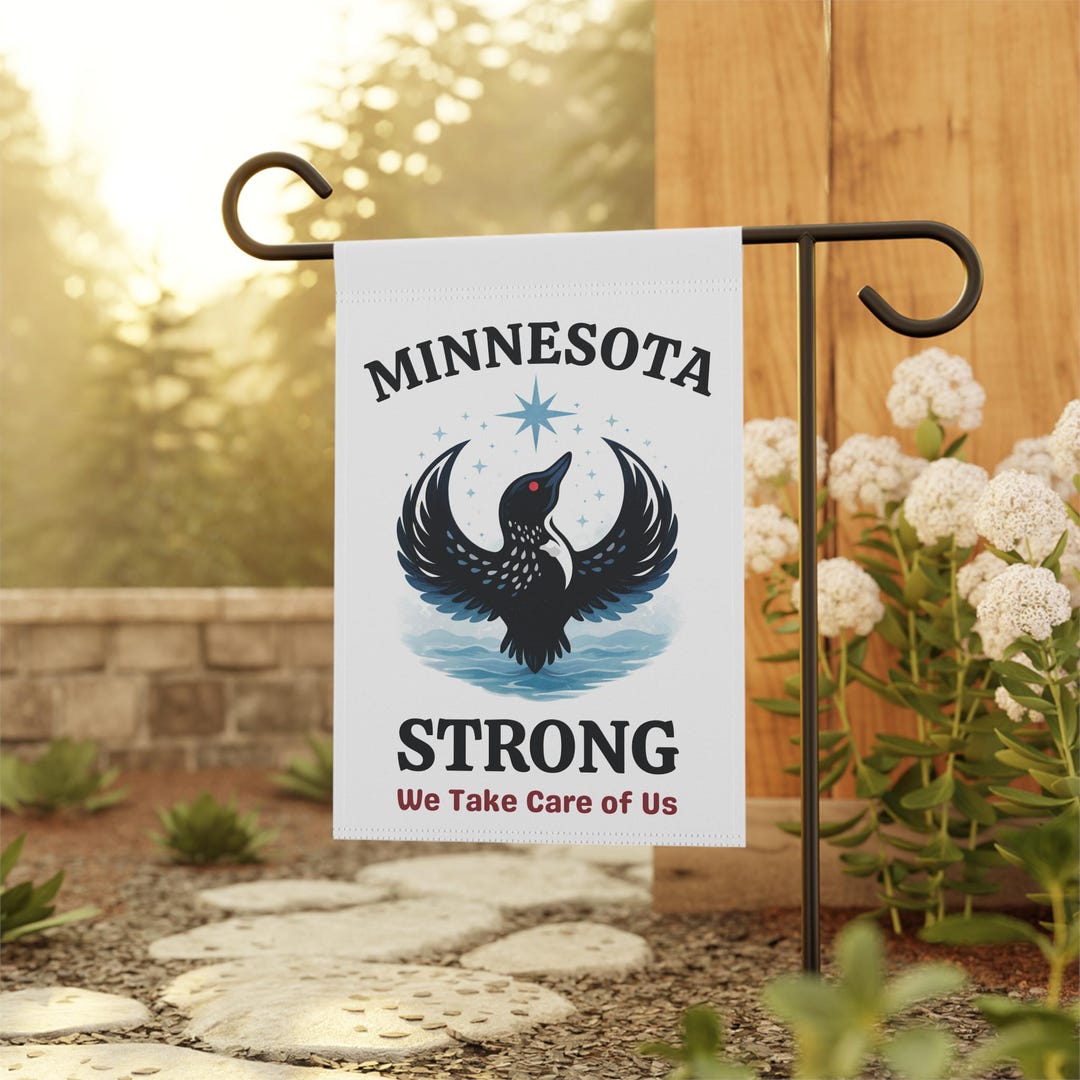 Minnesota Strong Garden Flag: Minnesota Rebel Loon Yard Sign - Etsy