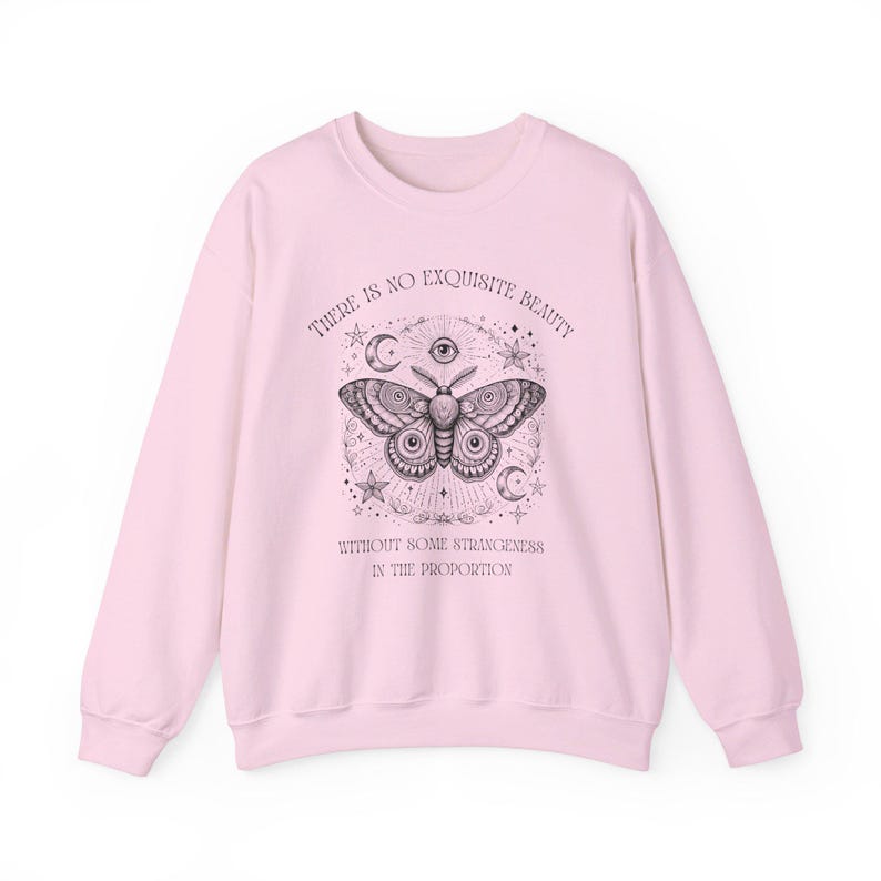 Edgar Allan Poe Sweatshirt, Dark Academia Celestial Moth Shirt ...