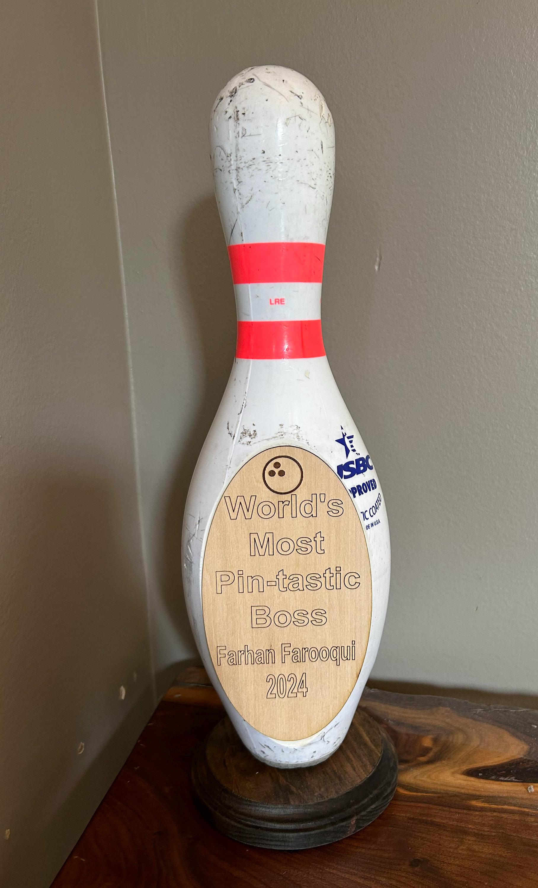Bowling Pin Trophy - Etsy