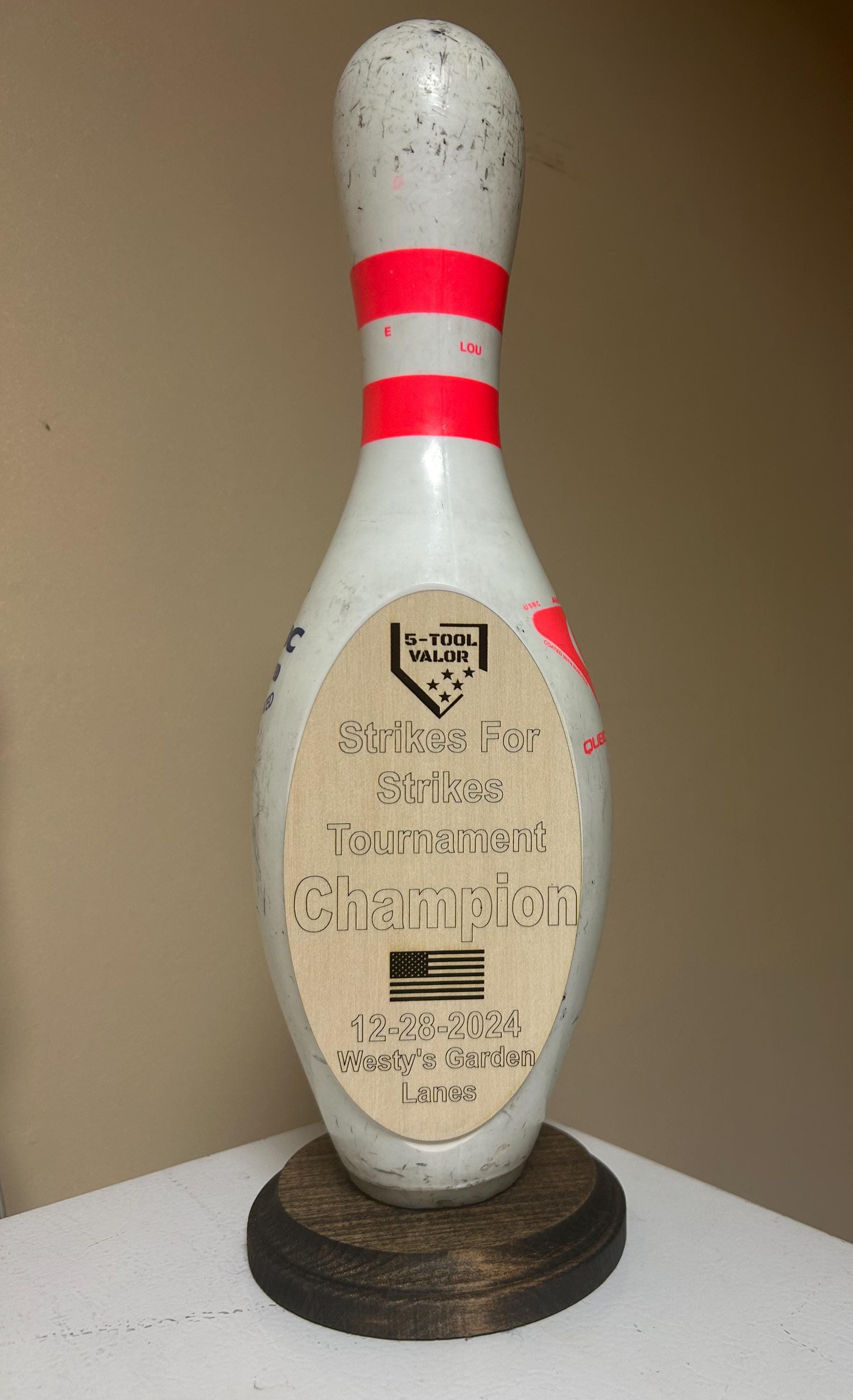 Bowling Pin Trophy - Etsy
