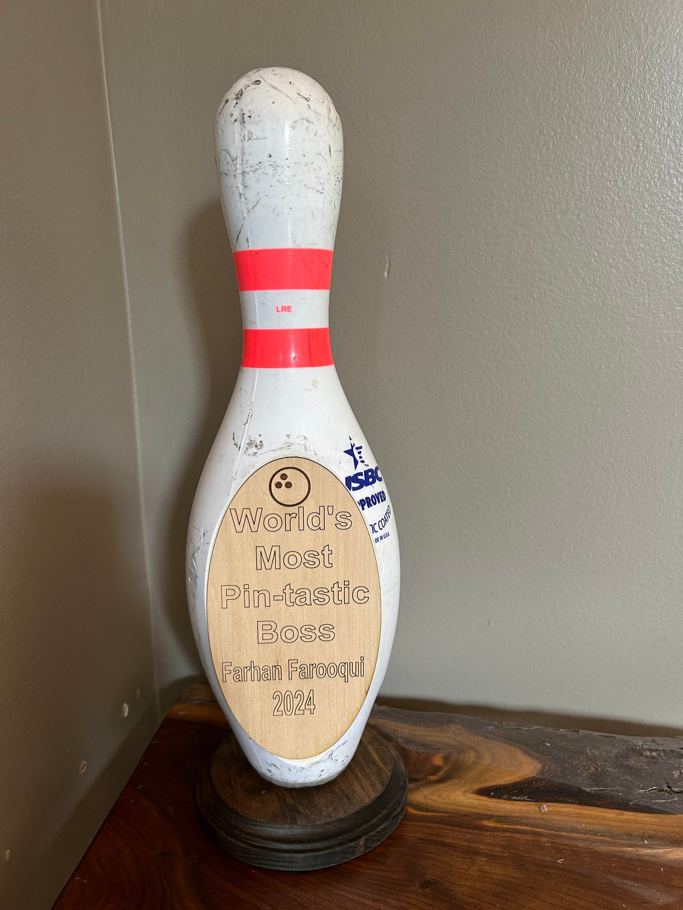 Bowling Pin Trophy - Etsy