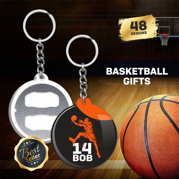 Basketball Keychain - Etsy