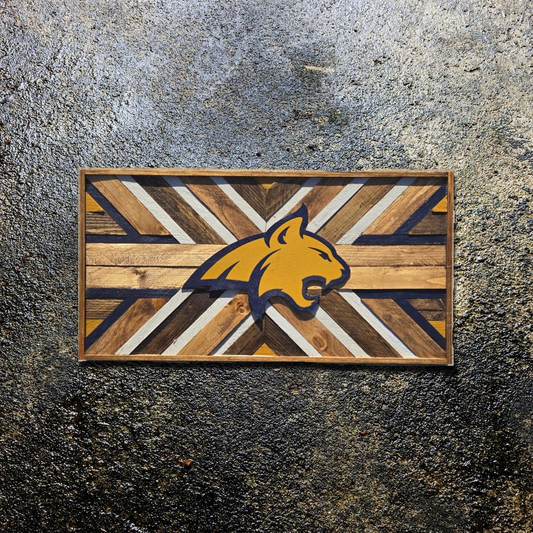 Hand Made Montana State University Wall Art - Etsy
