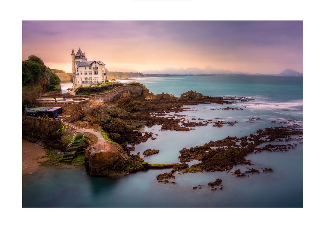 Biarritz Castle is Located at the Seafront in France, With Beautiful ...