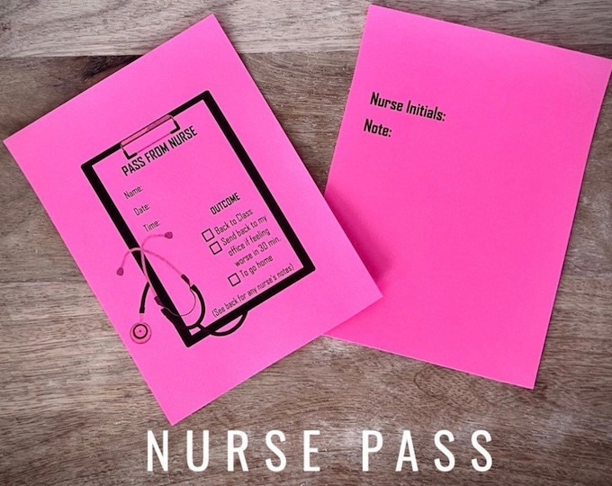 Customizable Back to Class Pass Counselor | AP | Principal | Nurse ...