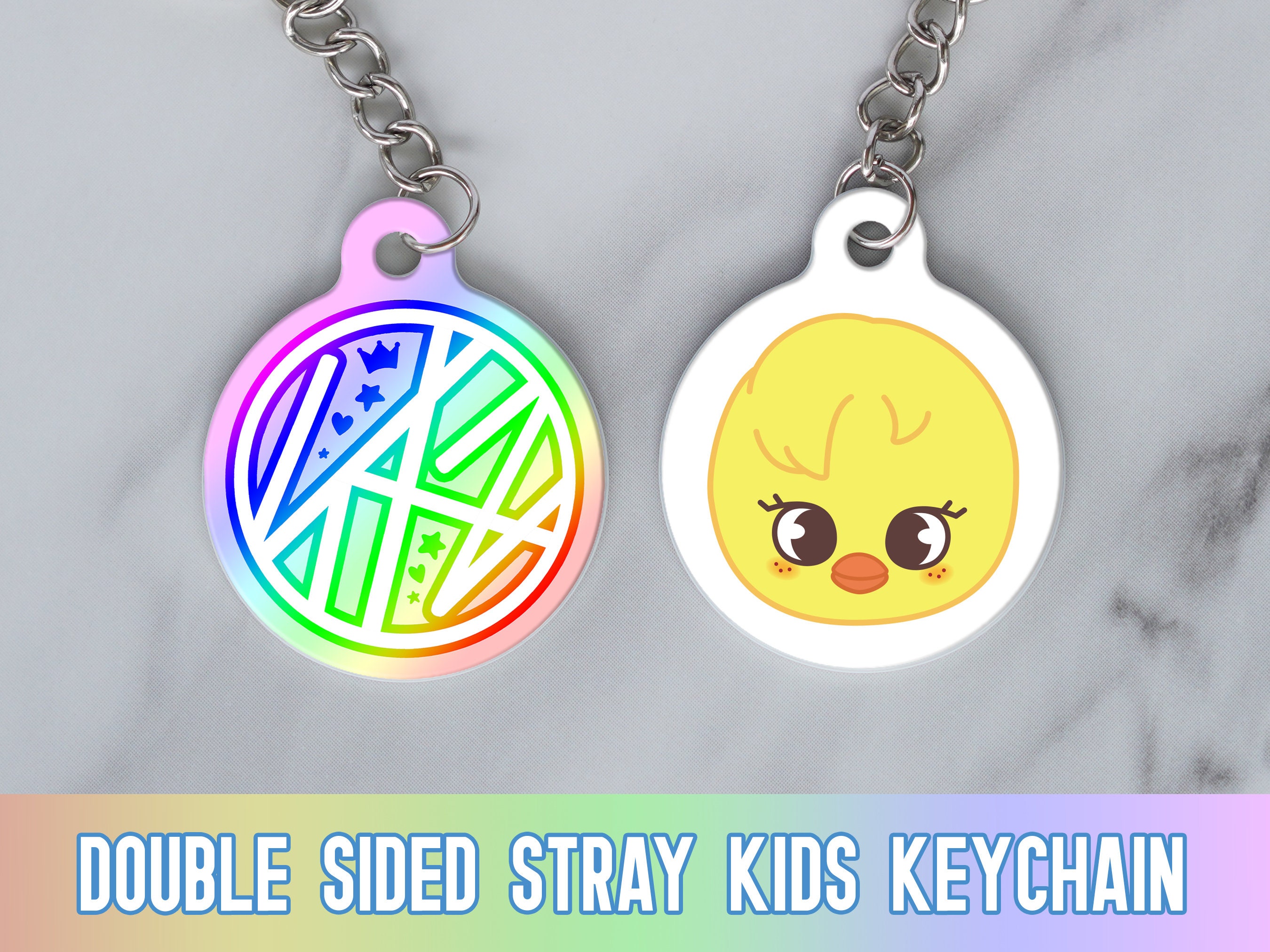 Stray Kids Skzoo Keychain, Double Sided Skz Keychain, KPOP Gift, Wolf ...