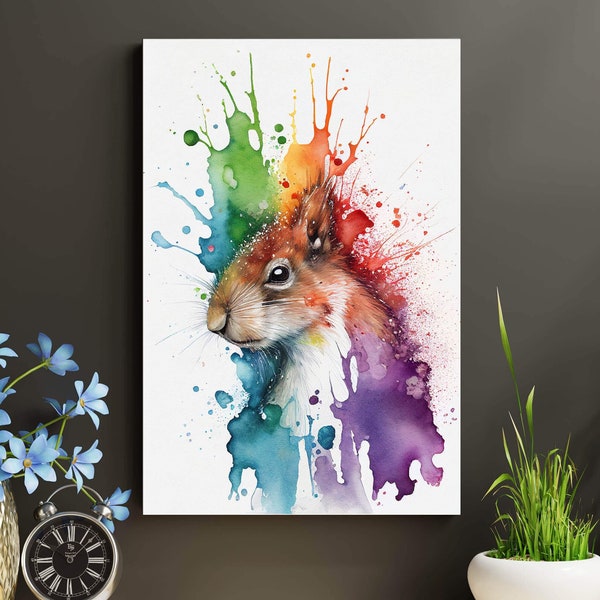 Squirrel Artwork - Etsy