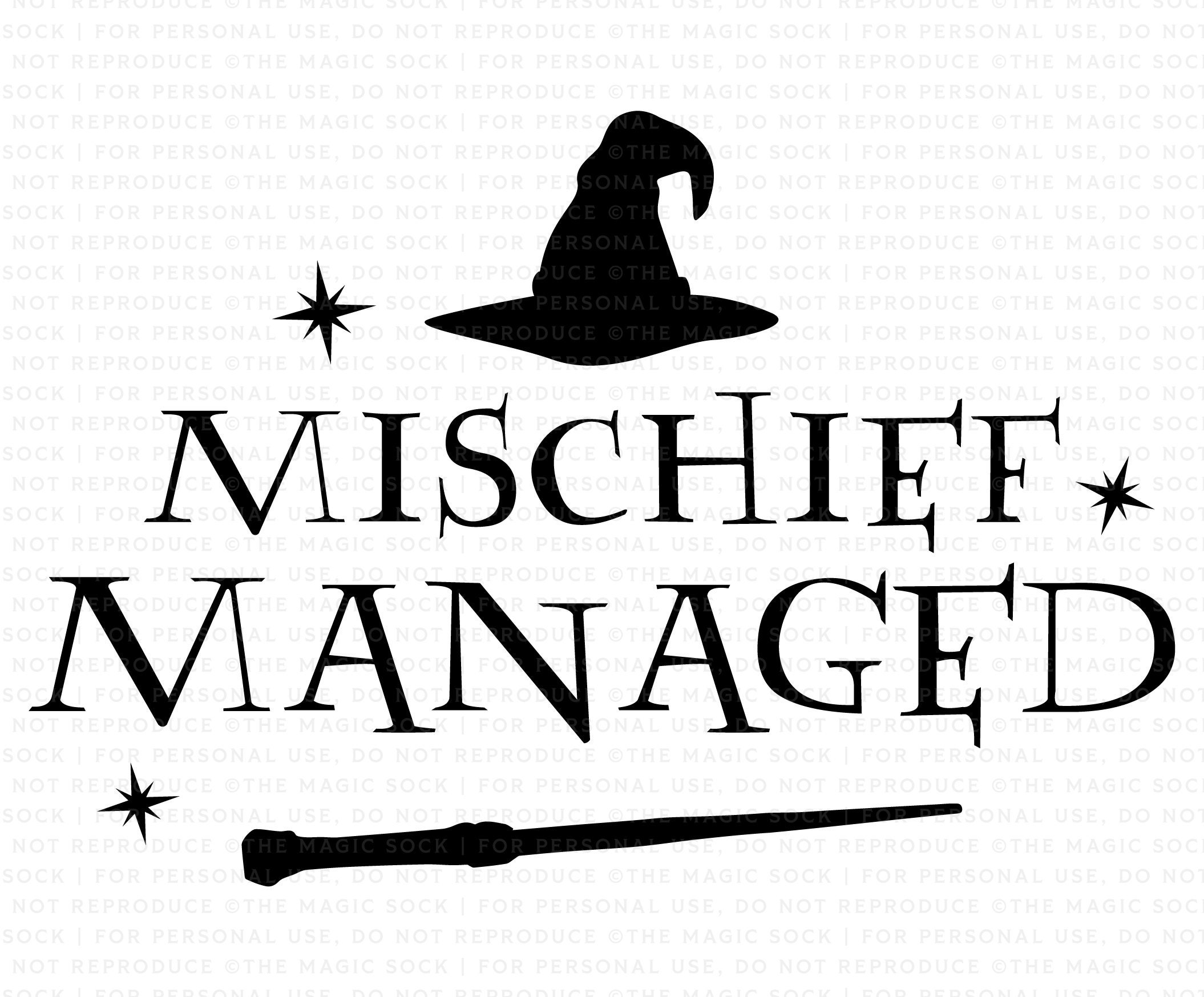Mischief Managed, SVG Cut File, Magic, T-shirt, Shirt, Decal, Design, Wizard, Hand Drawn, Cricut ...