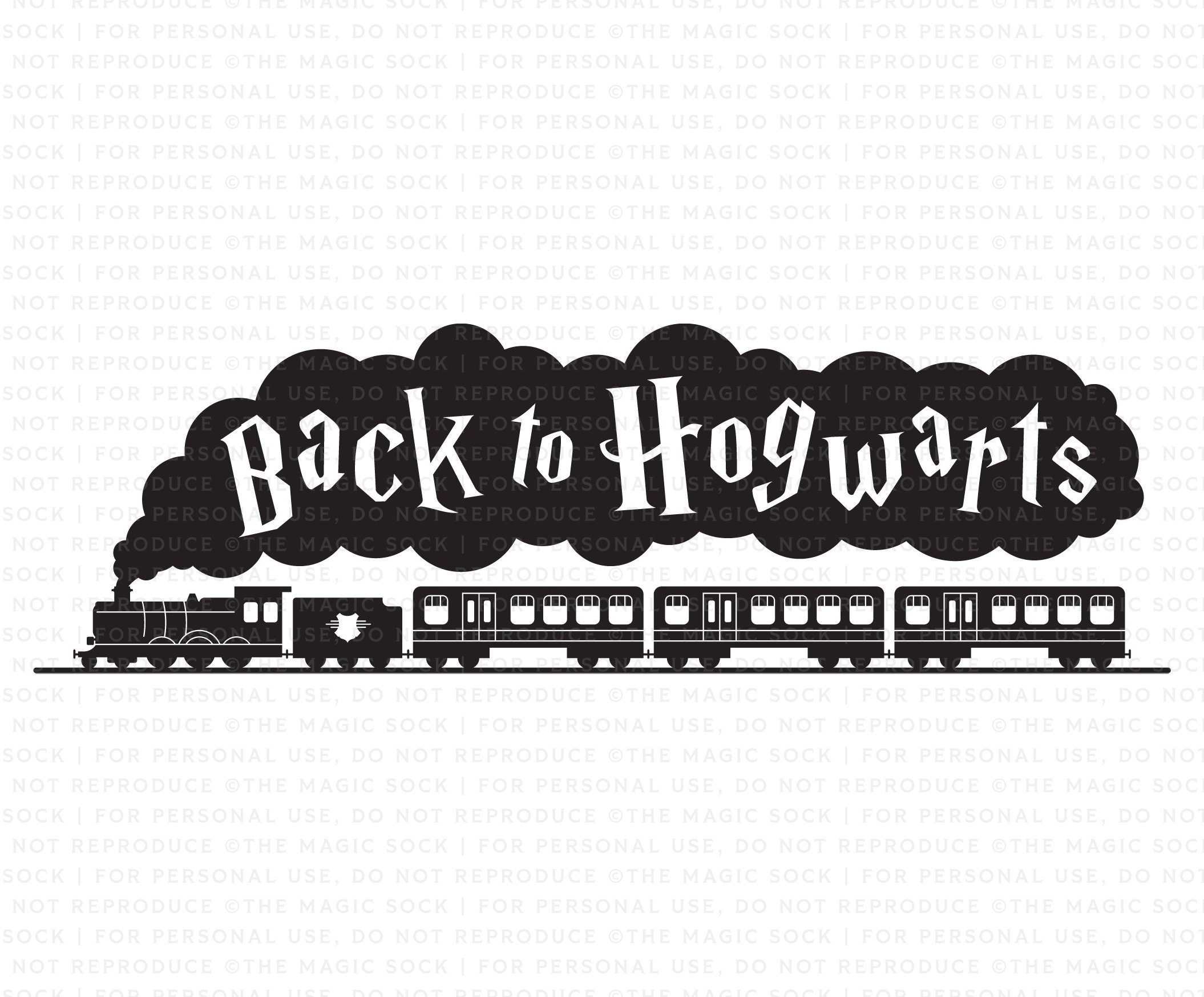 Back to Hogwarts, Train, SVG Cut File, School, T-shirt, Shirt, Decal ...
