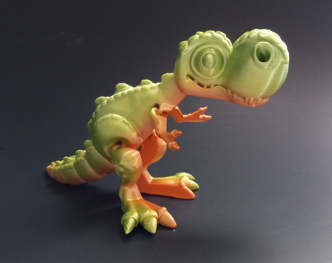 Fully Articulated T-rex Desk Toy flex-factory - Etsy