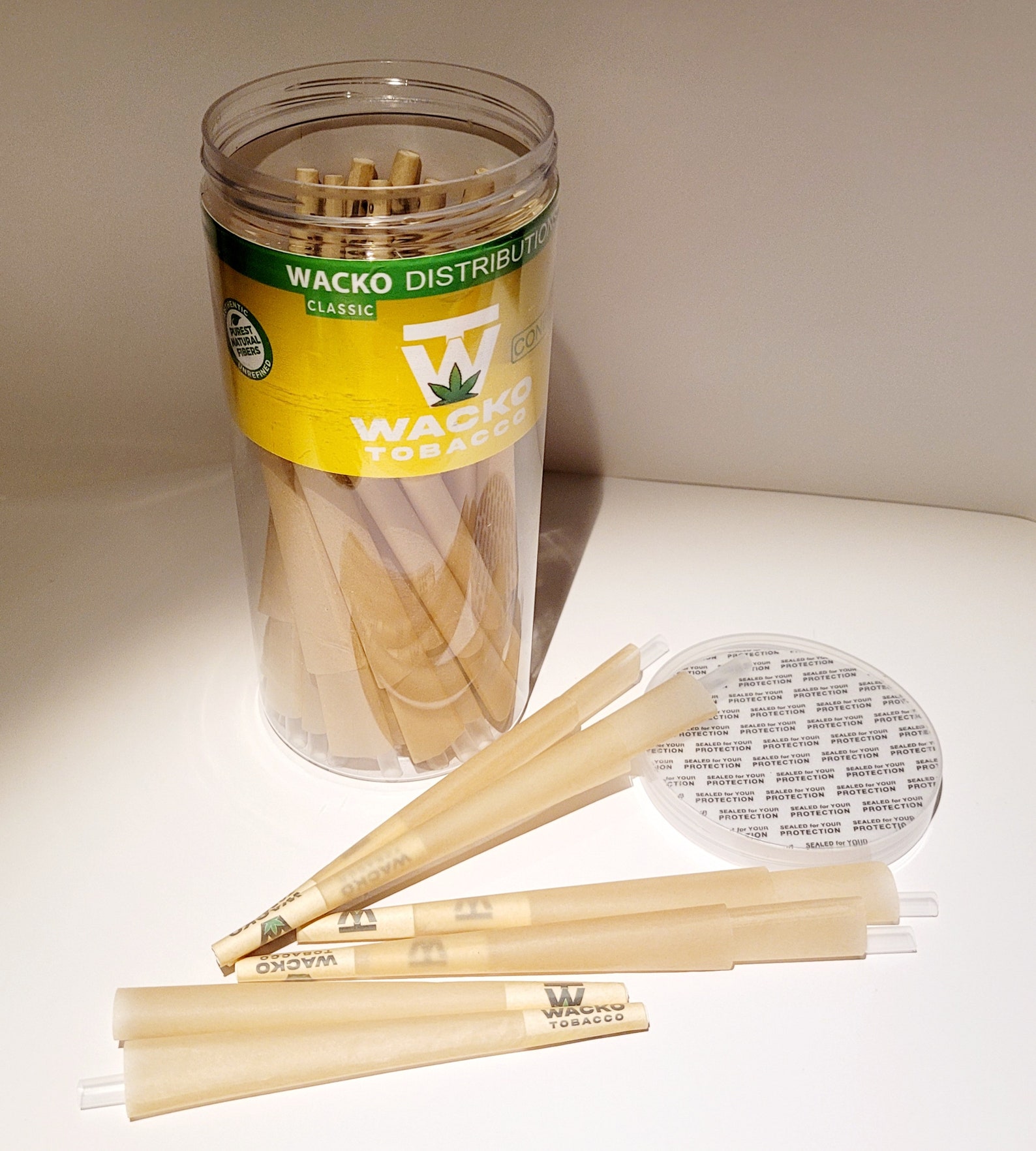 Wacko Tobacco Cones Classic King Size/50 Pack/ Pre-rolled Cones/gluten ...