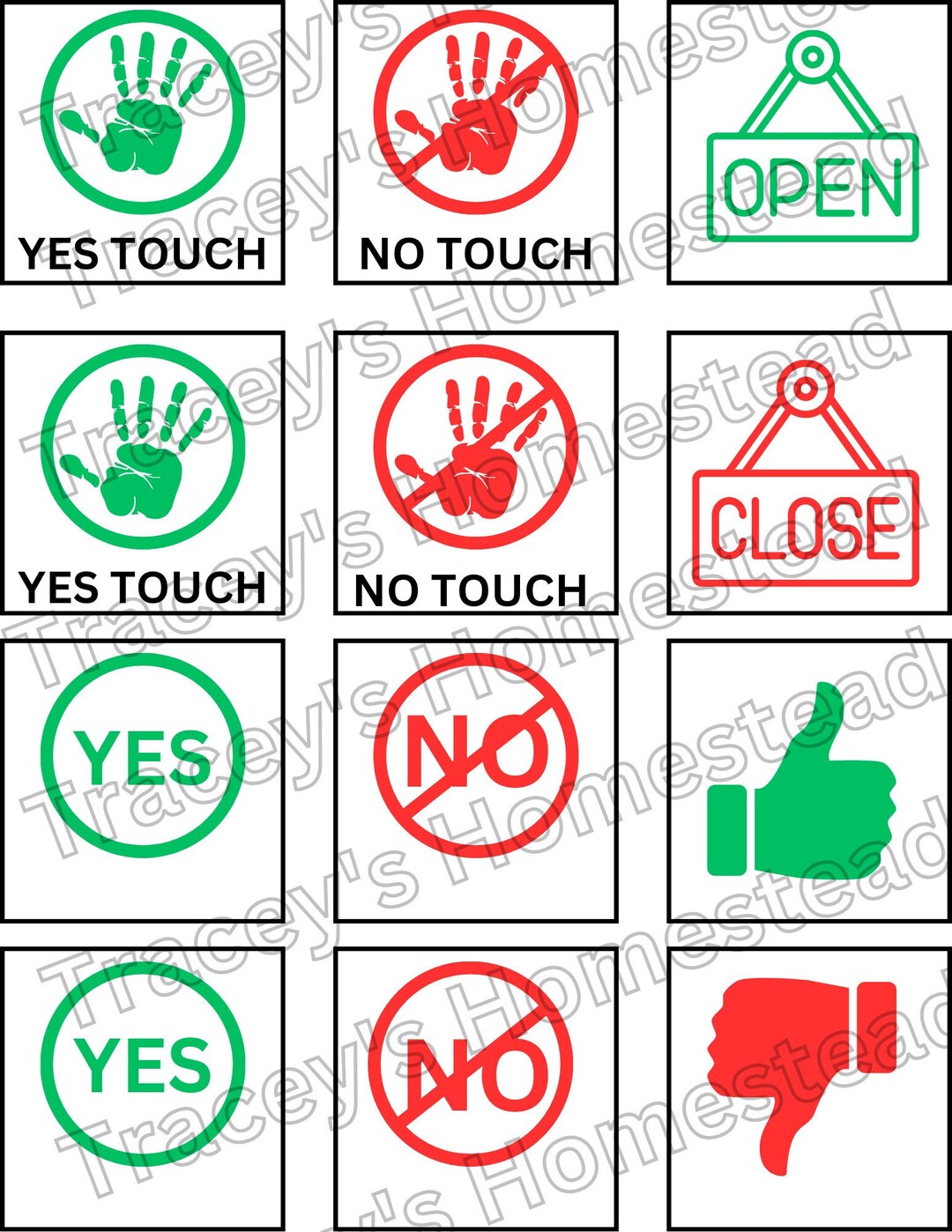 Yes/no Open/closed Signs Printable - Etsy