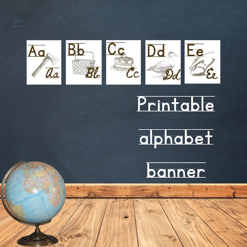 Printable Alphabet Banner - Etsy
