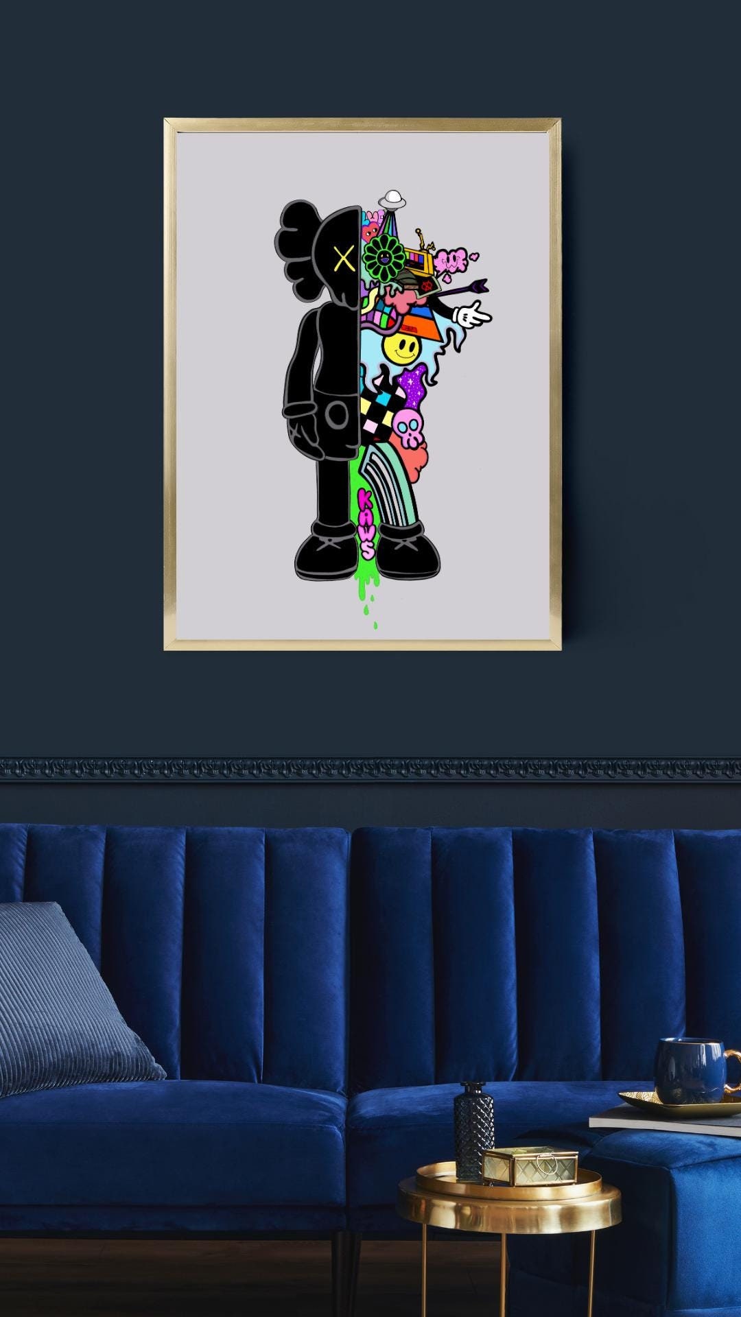 KAWS Portrait - Etsy