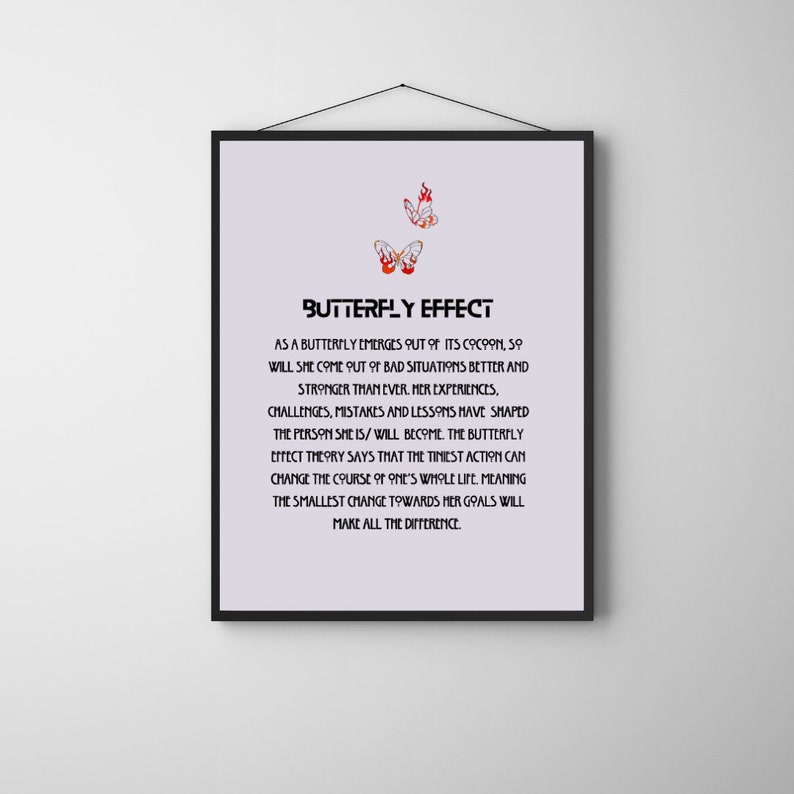 Butterfly Effect Poster Printable Download - Etsy