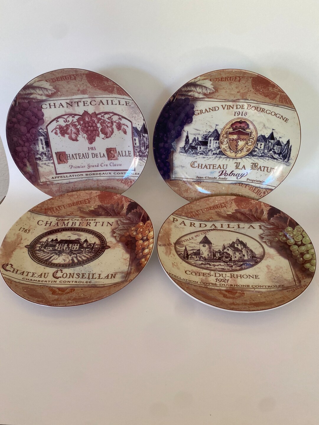 Certified International Dessert Plates in Original Box Set of 4 Vintage ...