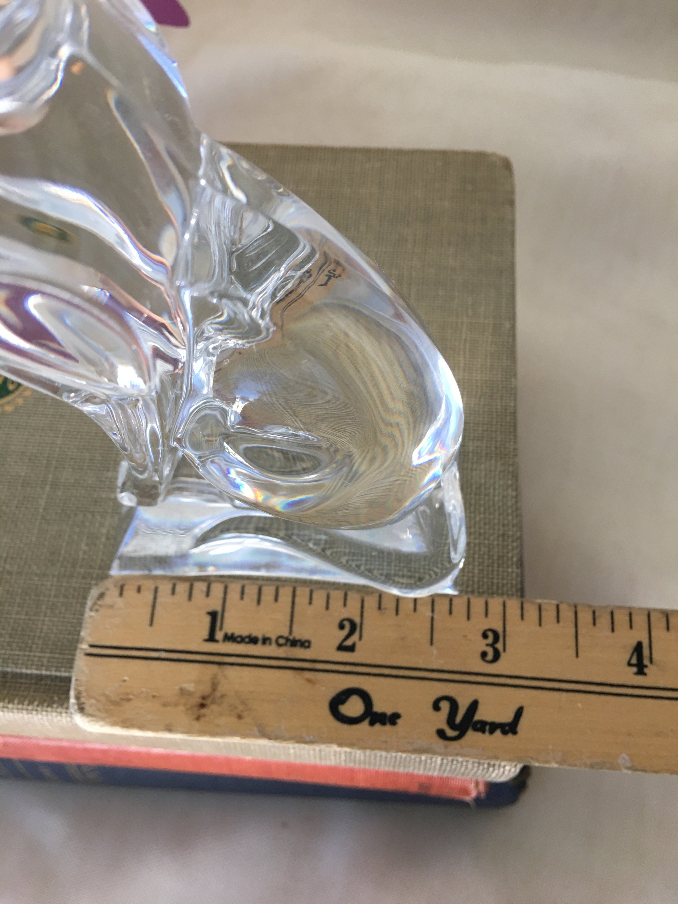Vintage J.G. Durand Crystal Glass Art Egyptian Cat Siamese Figurine ...