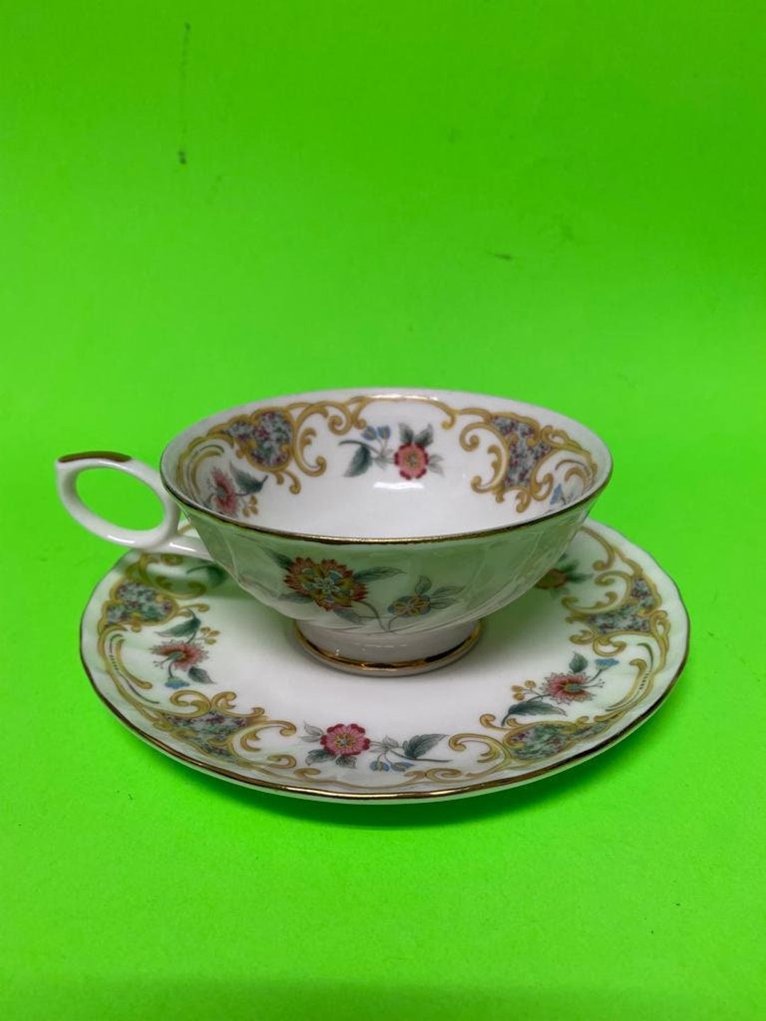 Vintage Keito Teacup and Saucer Made in Japan Porcelain Tea Cup Floral ...