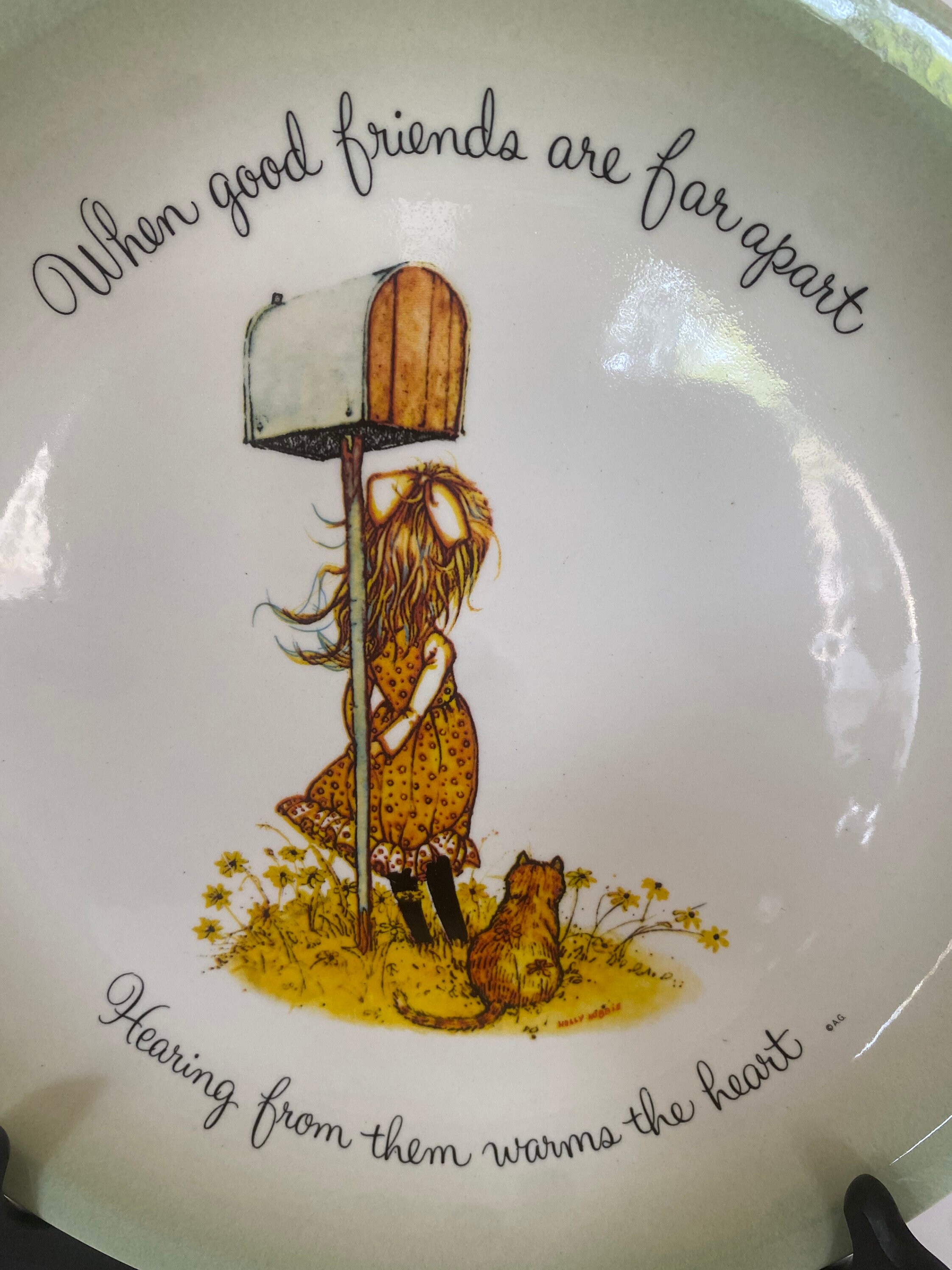 Vintage Collectible Ceramic Plate / Holly Hobbie Collection Friendship ...