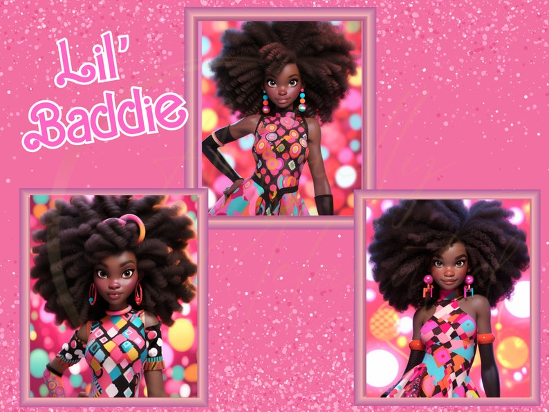 Lil Baddie Collection High Resolution Clip Art African American