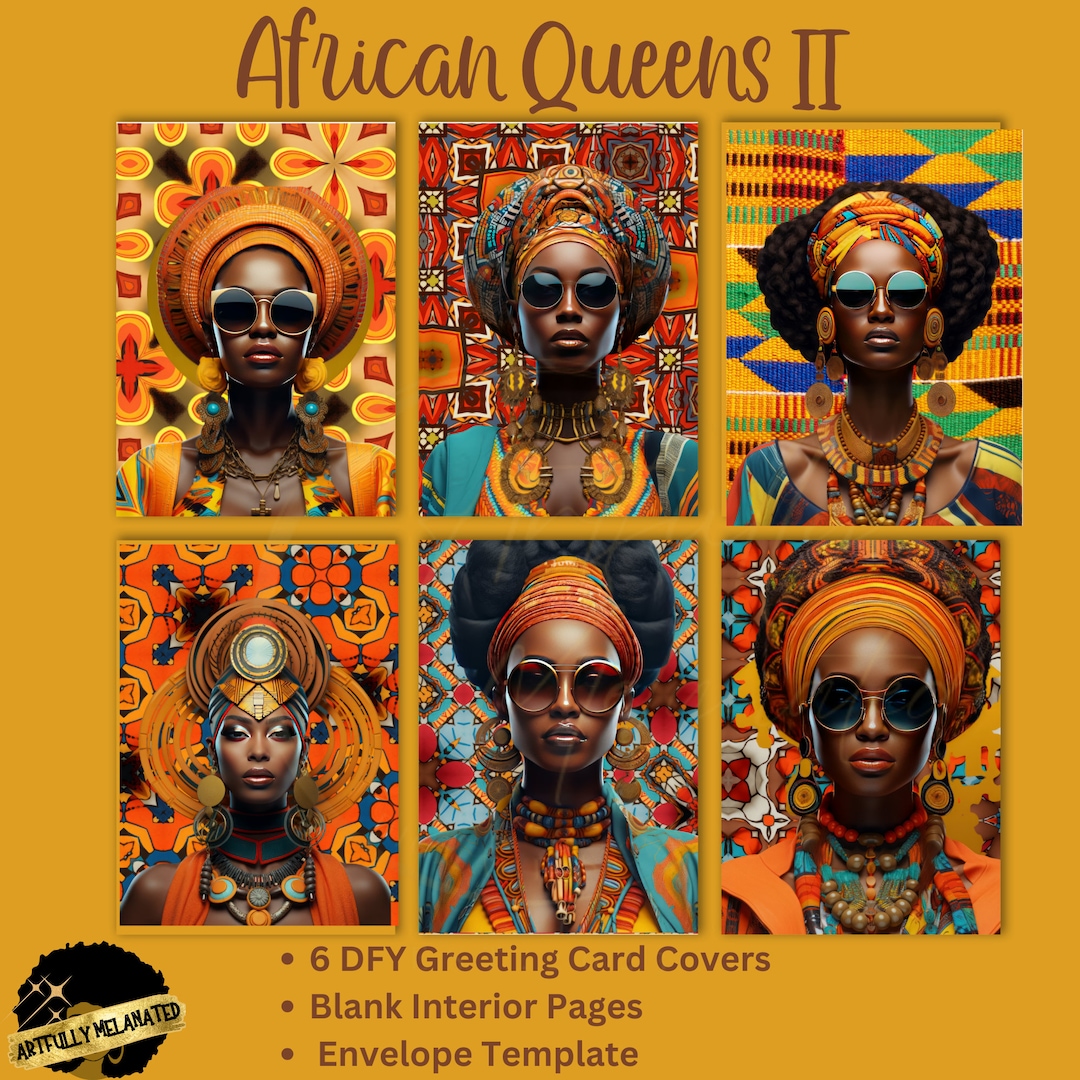 African Queens II DFY | Unique African American Greeting Cards ...