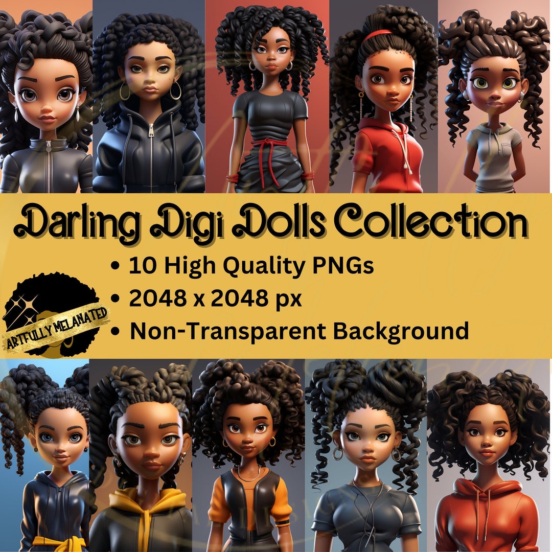 Darling Digi Dolls Collection African Americanclip Art Digital Art ...