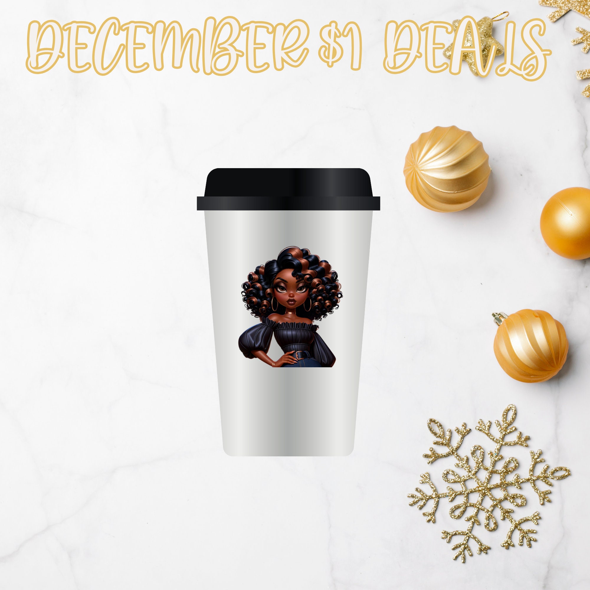 December Dollar Deals High Resolution Clip Art African American Digital ...