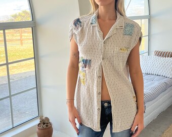 Vintage Repurposed Flannel Shirt - Etsy