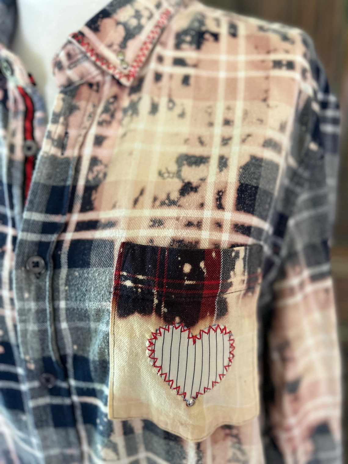 Vintage Repurposed Flannel Shirt - Etsy