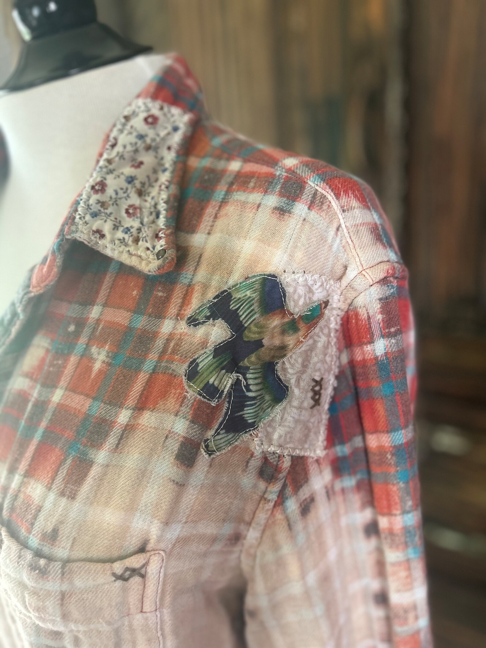 Vintage Repurposed Flannel Shirt - Etsy