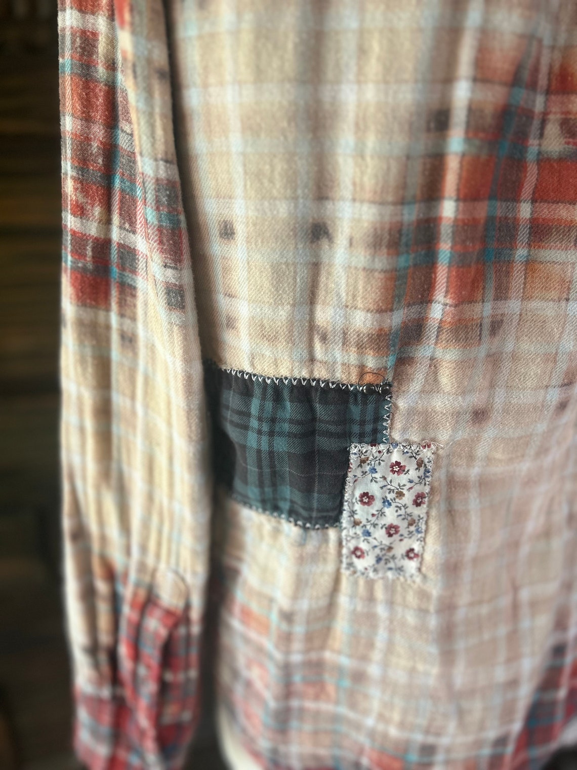 Vintage Repurposed Flannel Shirt - Etsy