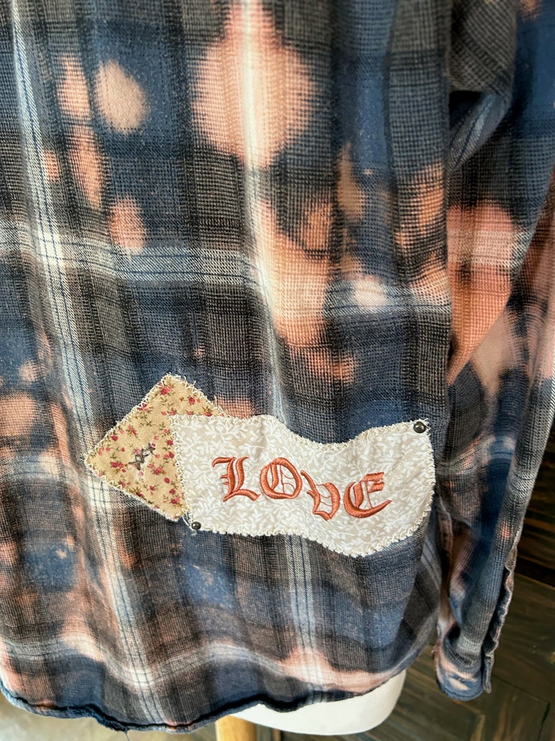 Vintage Repurposed Flannel Shirt - Etsy