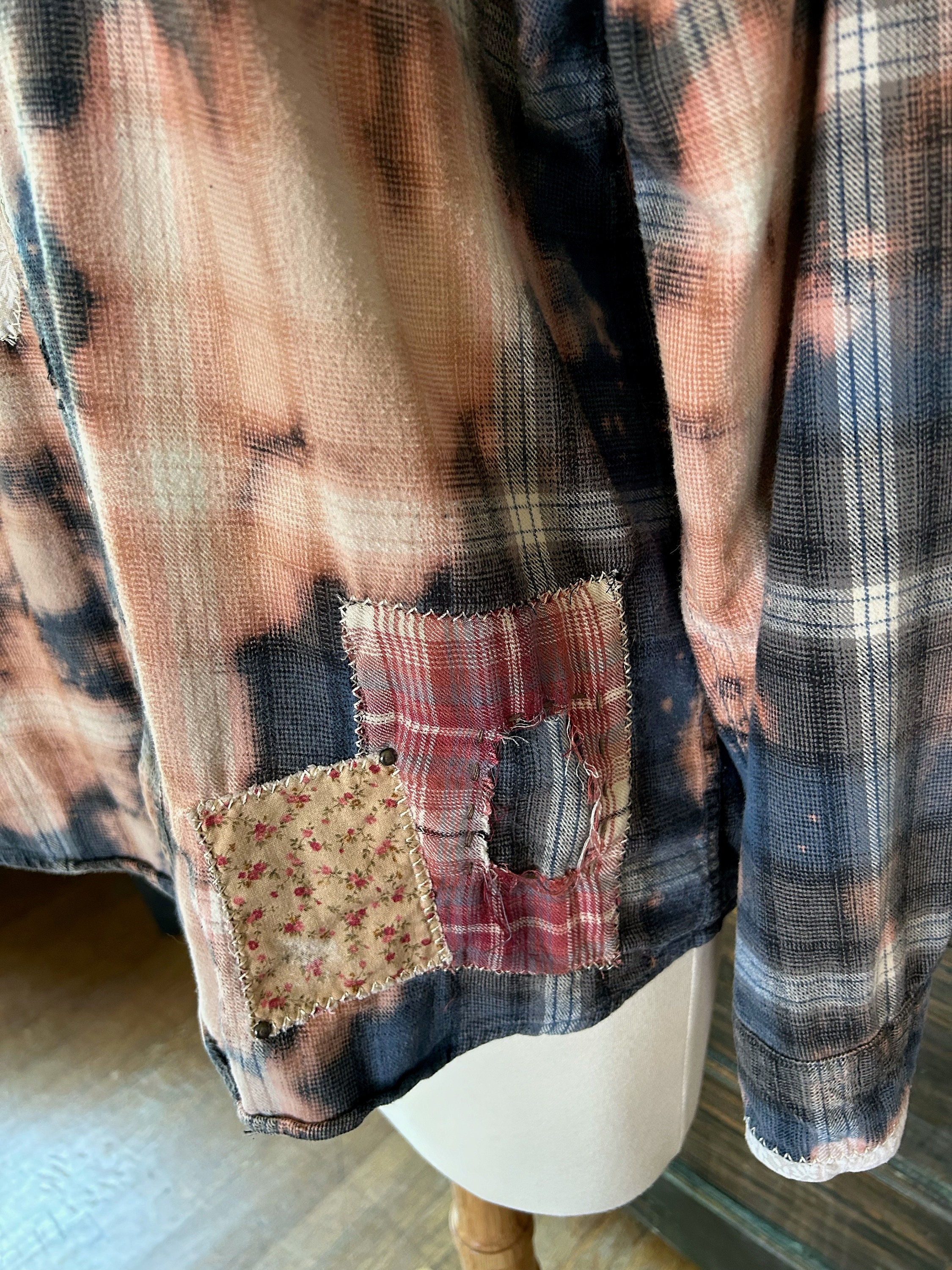 Vintage Repurposed Flannel Shirt - Etsy