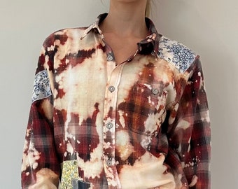 Vintage Repurposed Flannel Shirt - Etsy