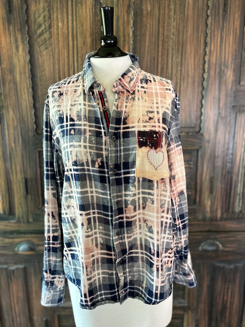 Vintage Repurposed Flannel Shirt - Etsy