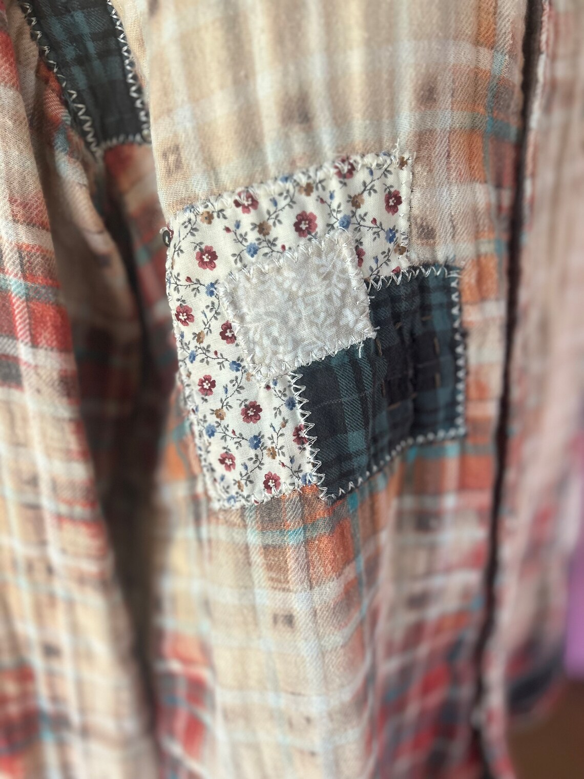 Vintage Repurposed Flannel Shirt - Etsy