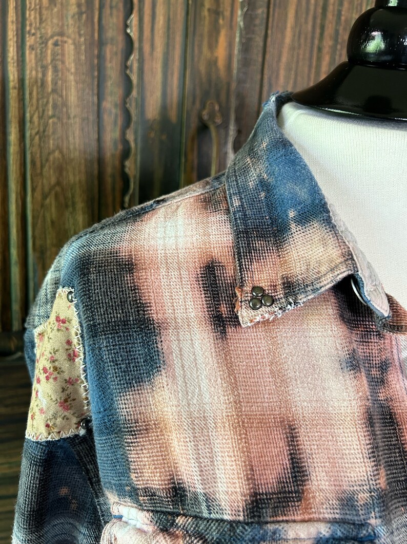 Vintage Repurposed Flannel Shirt - Etsy