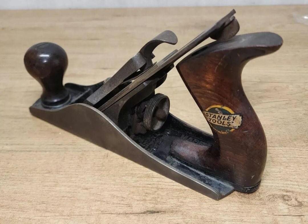 Antique Stanley Bailey No. 3 Type Smooth Hand Plane Wood Apr 19 10 Logo ...