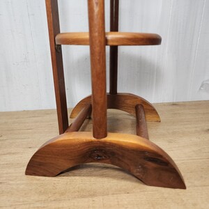 Vtg 38" Pie Plant Stand Hand Made Crafted Solid Wood 3 Tier Display ...
