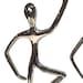 2 Chrome Plated Metal Ballet Dancer Figure Sculptures Modern Art Deco ...