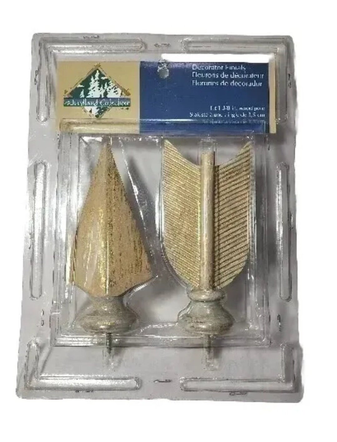 New Woodland Collection Curtain Window Finials Accents Decorator Arrow ...