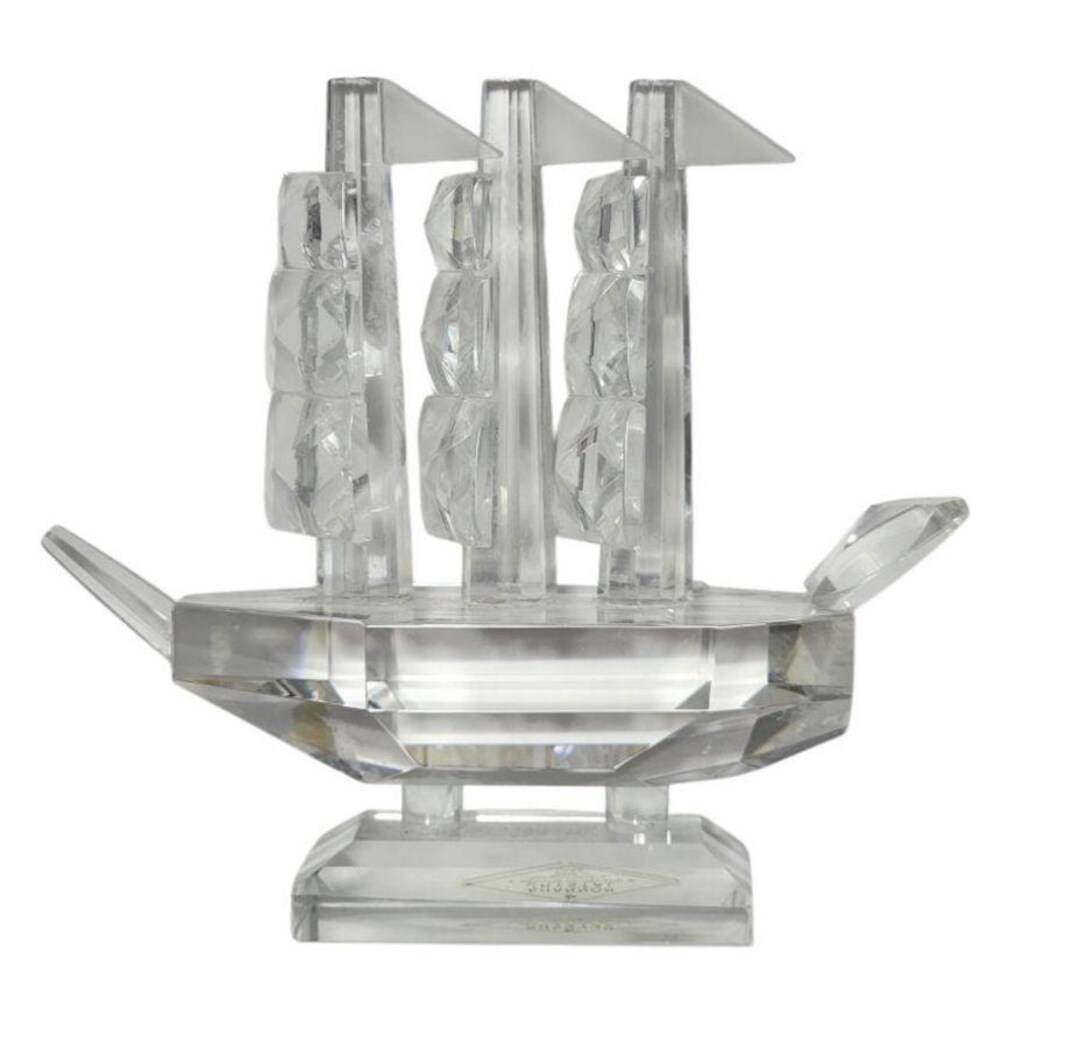 Shannon Crystal Glass Ship Schooner 3D Boat Sculpture Designs of ...