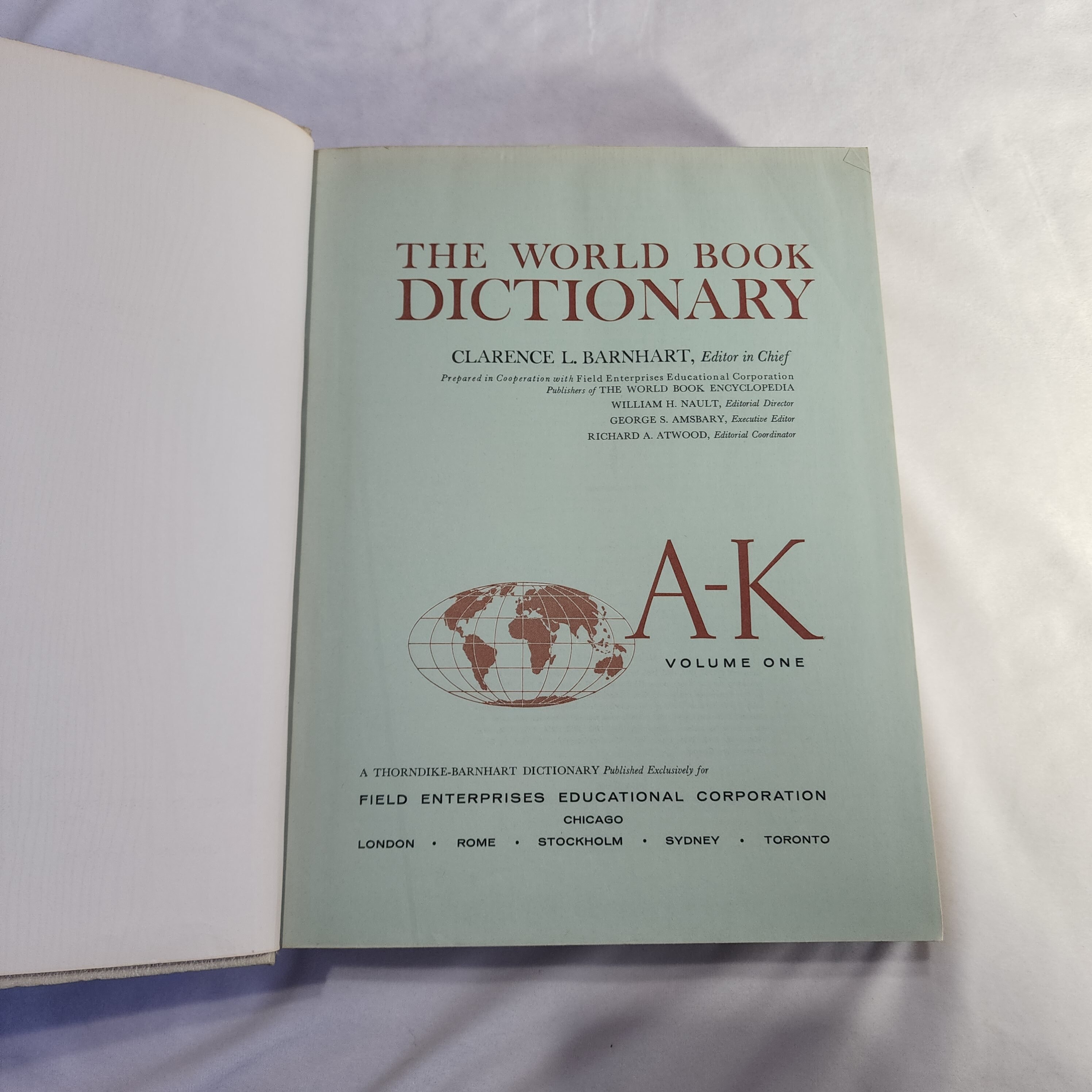 VTG 1967 the World Book Dictionary Encyclopedia Set of 3 A-K - Etsy