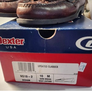 DEXTER USA Comfort Brown Genuine Leather Tassel Loafers Shoes Mens 10 ...