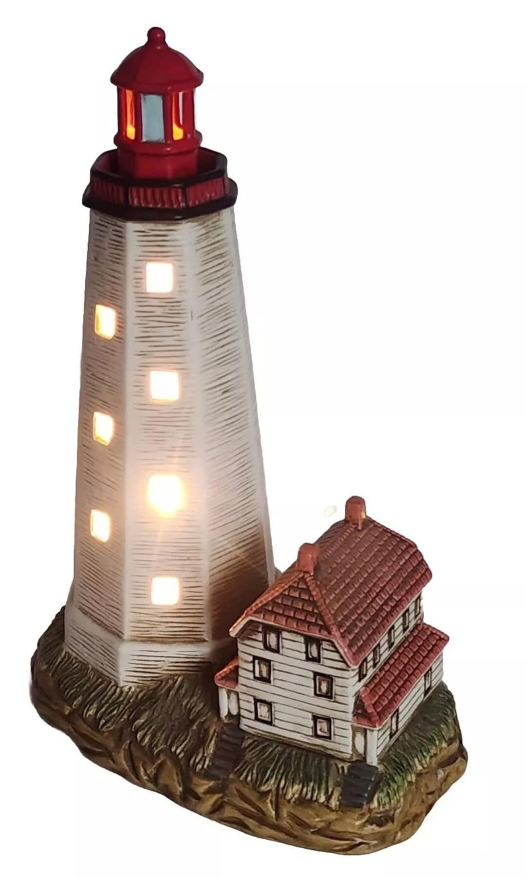Vintage Geo. Z Lefton 1991 Sandy Hook 1764 11 Lighted Lighthouse Lamp ...