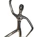 2 Chrome Plated Metal Ballet Dancer Figure Sculptures Modern Art Deco ...