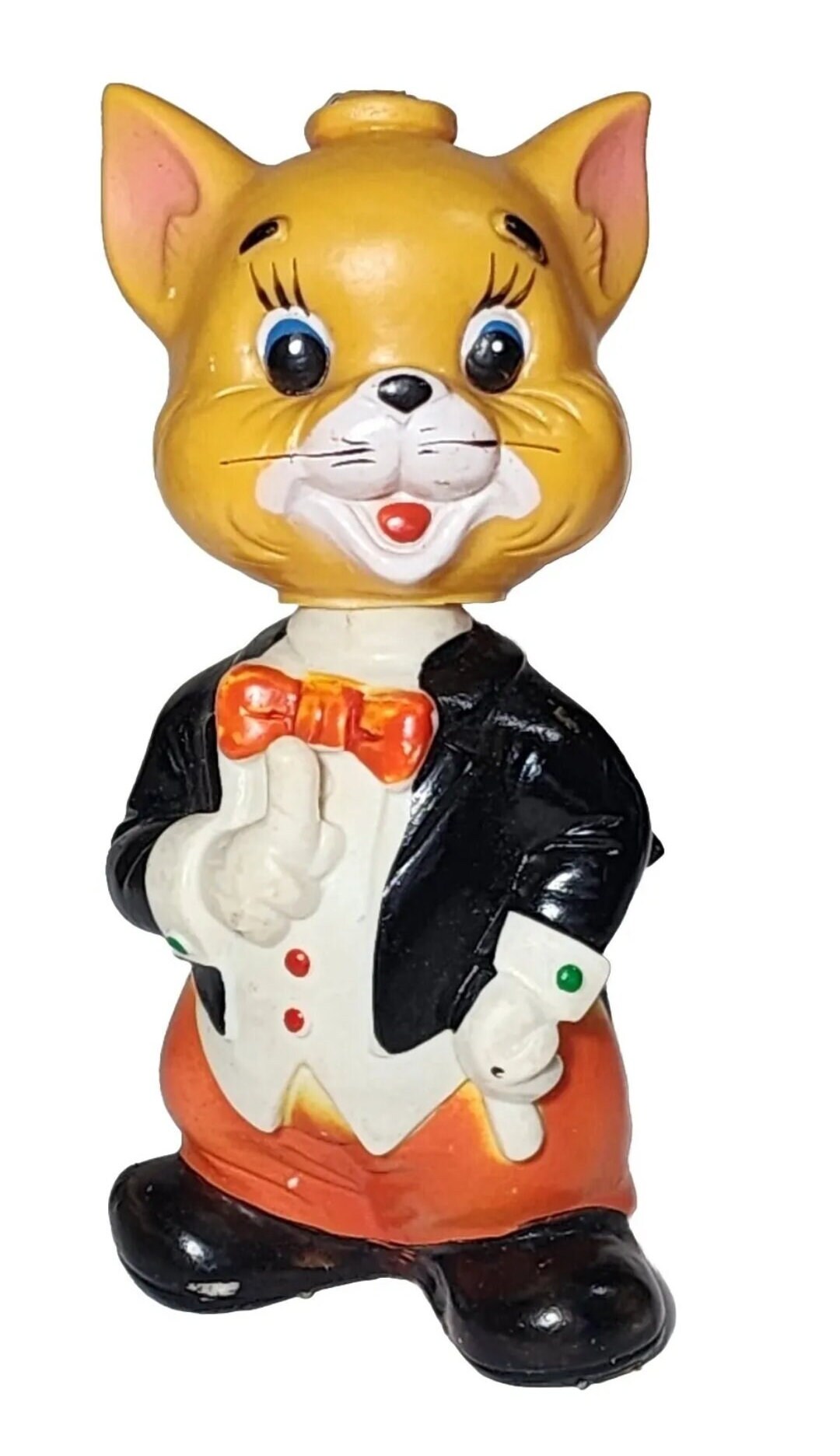 Vintage Alps Wiggles Waggles Cat Wind up Toy Head Bobs Made in Japan 6 ...