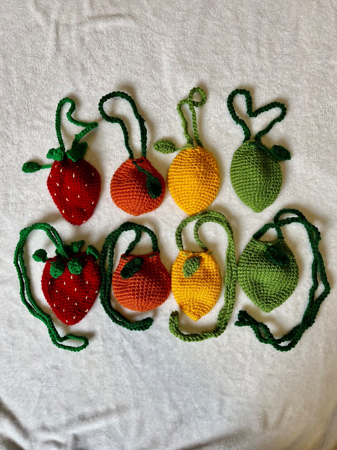 Crocheted Fruit Pouch - Etsy