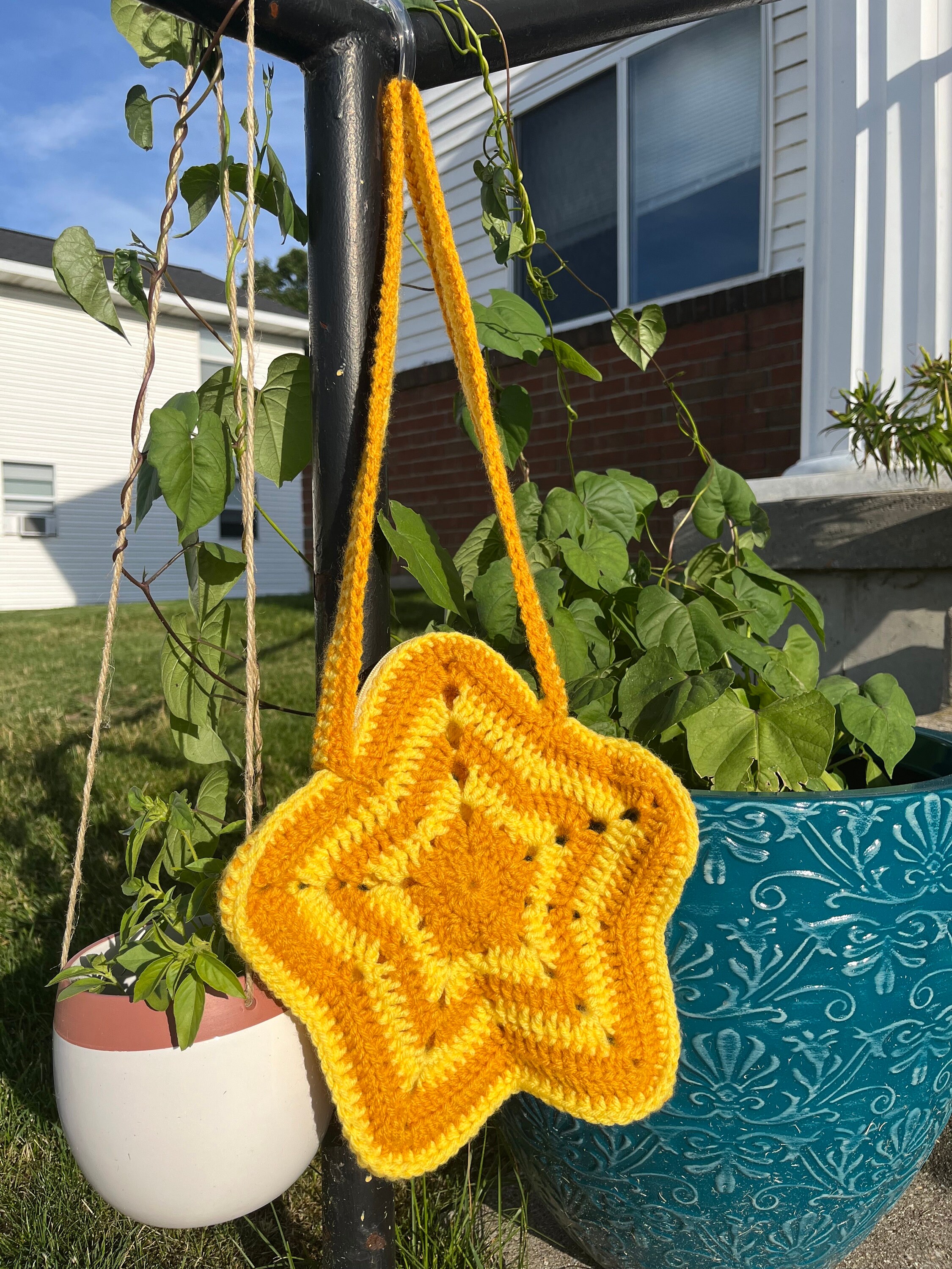 Hand Crocheted Star Bag - Etsy