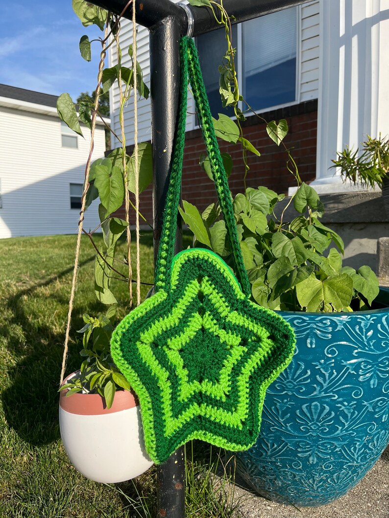 Hand Crocheted Star Bag - Etsy
